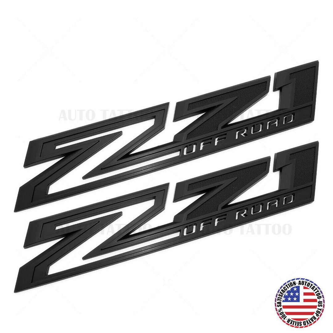 2pcs Chevy 19-21 Silverado Z71 off Road Fender Letter Emblem Badge ...