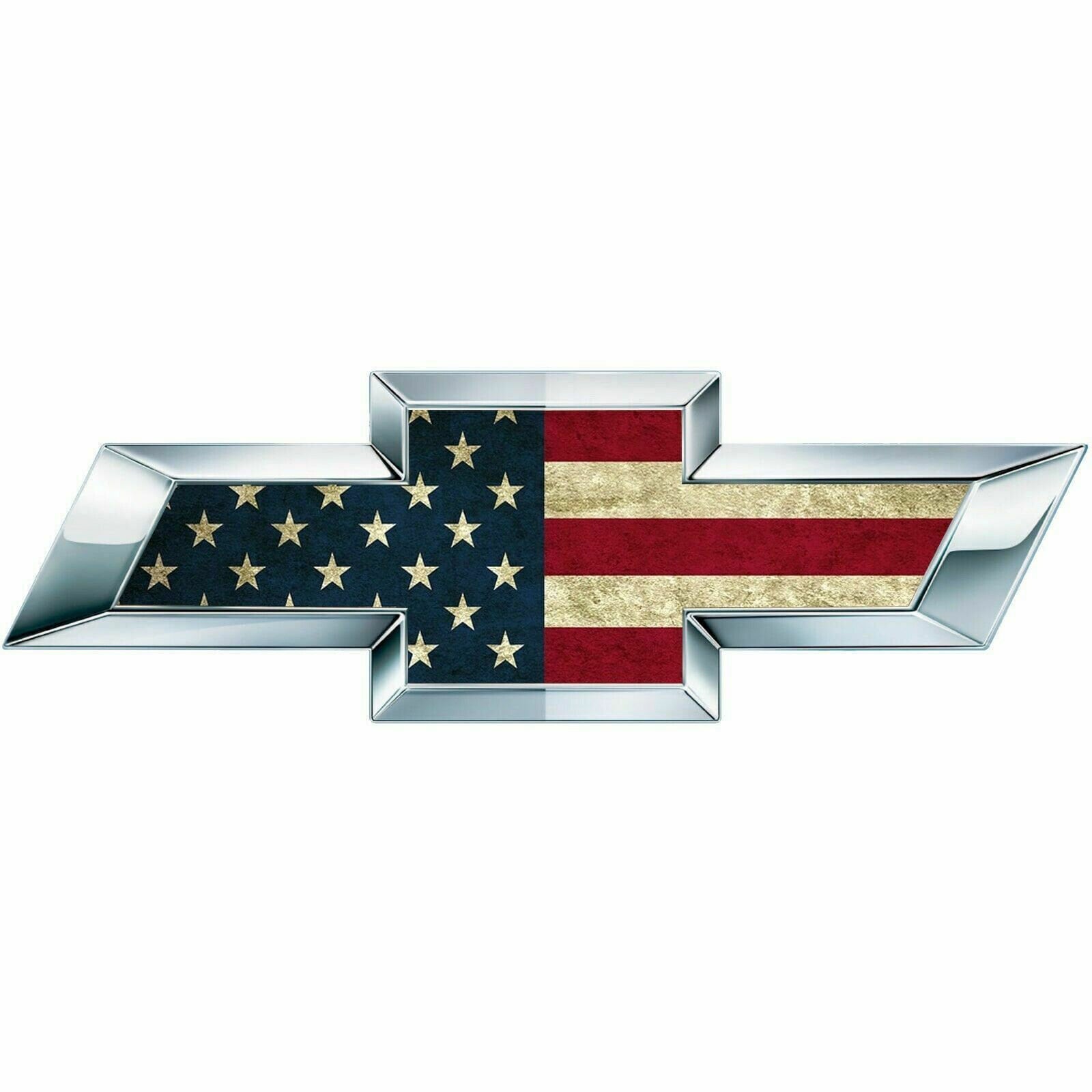 2x American Flag US Universal Chevy Silverado Vinyl Decal Emblem ...