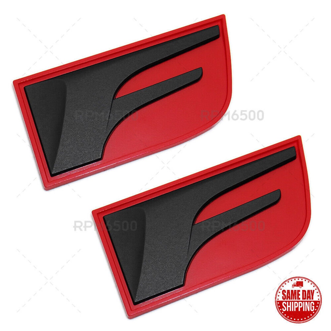 Lexus Black Red is Gs Rc F Fender Letter Logo Badge 3d Decal - Etsy