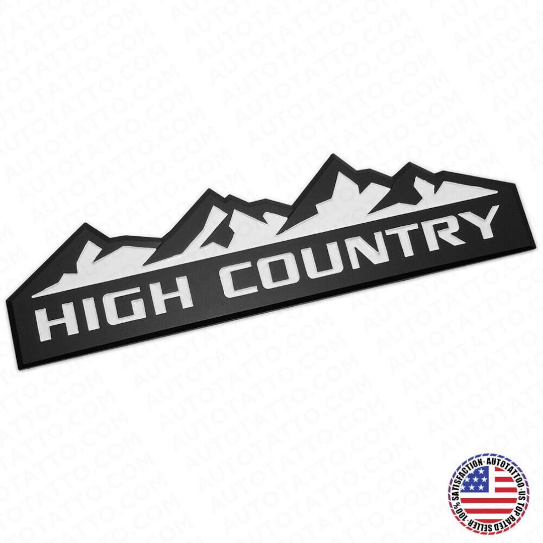 14-19 GM Chevy High Country Front Door Tailgate Letter Logo Emblem ...