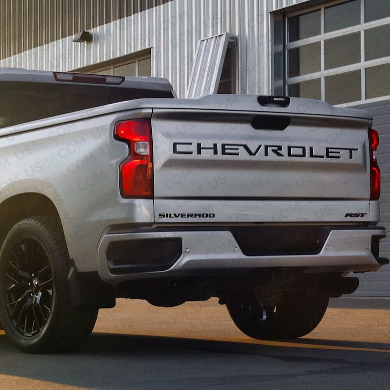 19-22 OEM Chevy Silverado Tahoe Tailgate RST Letter Logo Emblem Badge ...