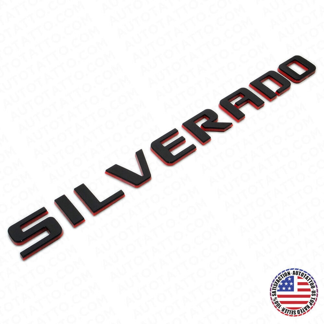 For Chevy Redline Silverado Fender Tailgate Logo Nameplates Letter 3D ...