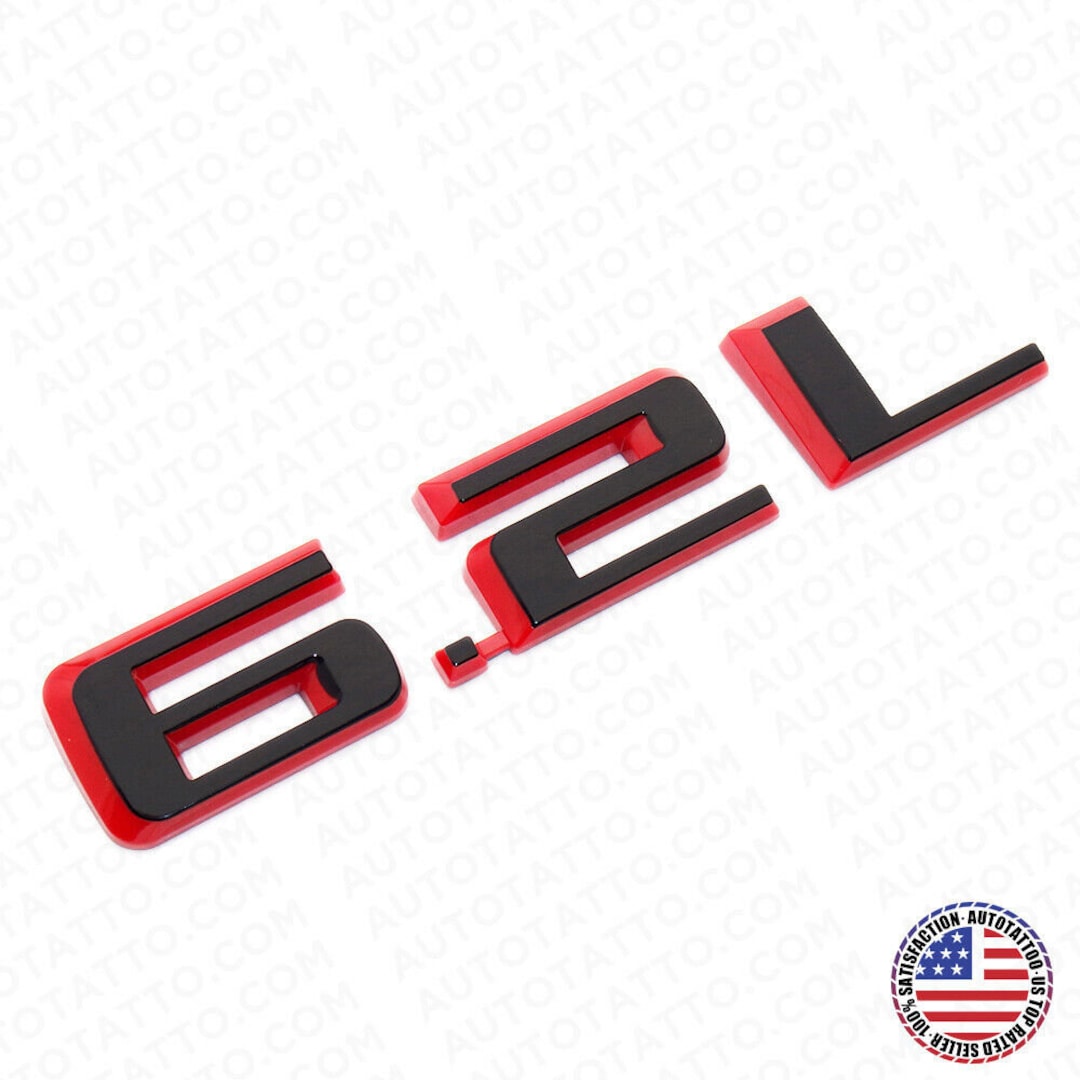 Chevy Silverado 6.2L Redline Hood Letter Logo Emblem Badge Z71 Blalck ...
