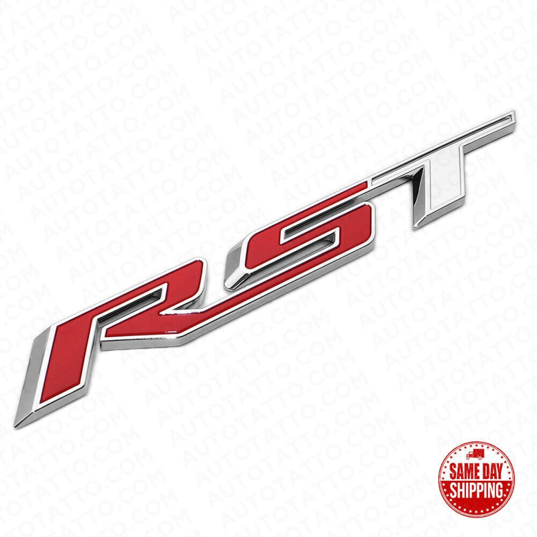 19-22 OEM Chrome Chevy Silverado Tailgate RST Letter Logo Emblem Badge ...