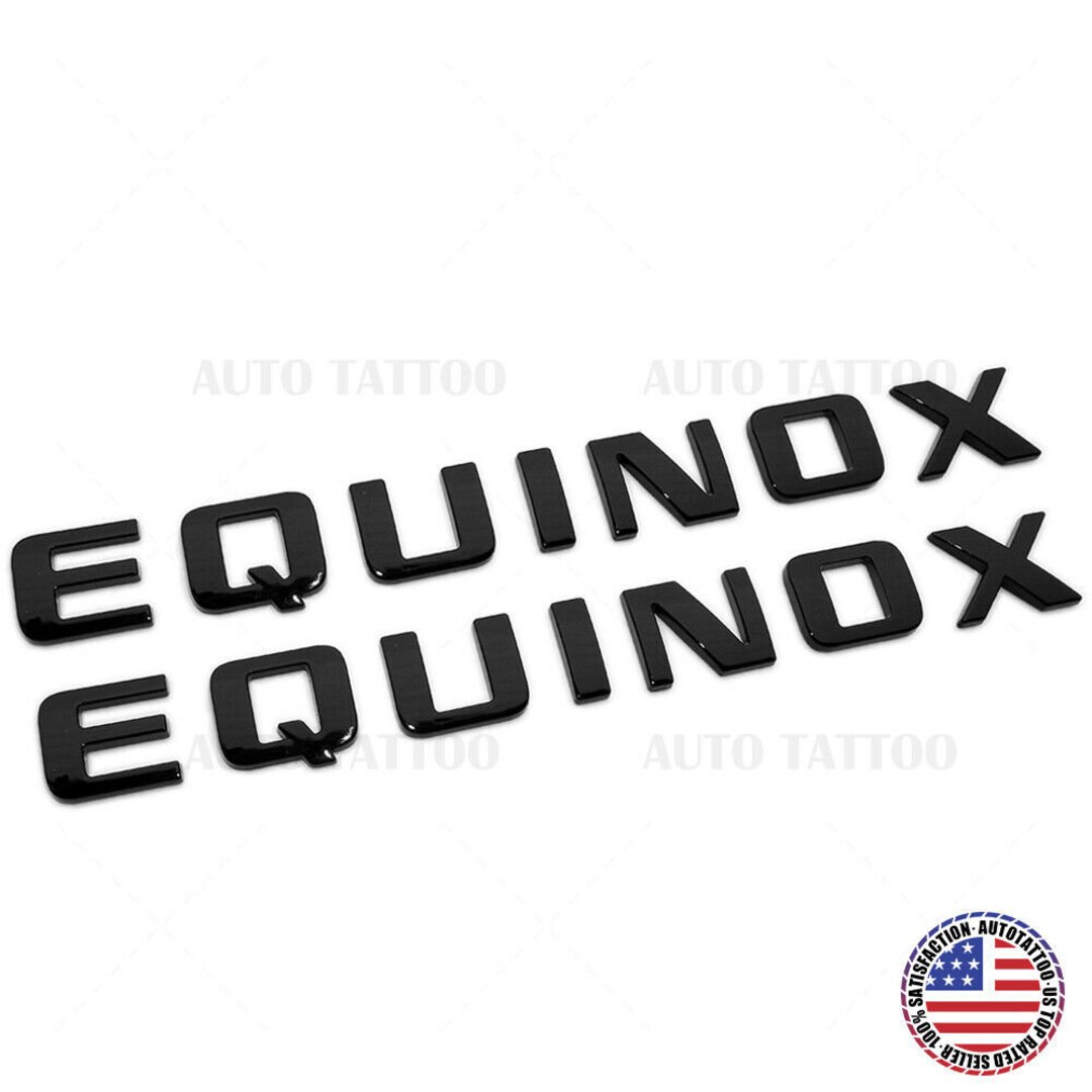 2x Chevy Equinox Front Door Nameplate Letter Logo Badge Emblem Sport ...