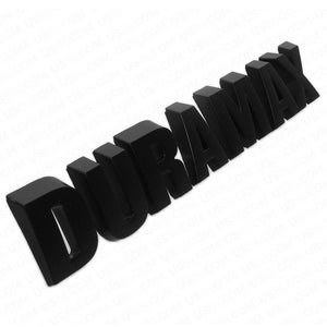 Black Chevy Silverado 1500 Duramax Hood Letter Logo Emblem Badge Trucks ...