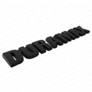 Black Chevy Silverado 1500 Duramax Hood Letter Logo Emblem Badge Trucks ...