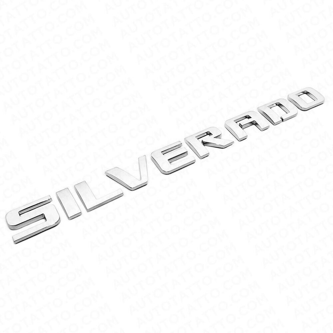 3x Chevy Silverado Fender Tailgate Logo Nameplates Letter 3D Decal ...