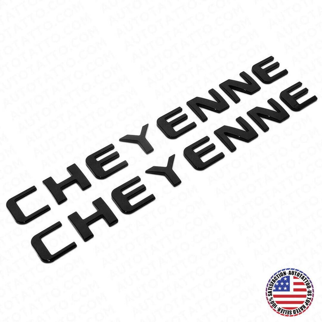 2x for Chevy Cheyenne Fender / Tailgate Badge Logo Emblem Truck OEM ...