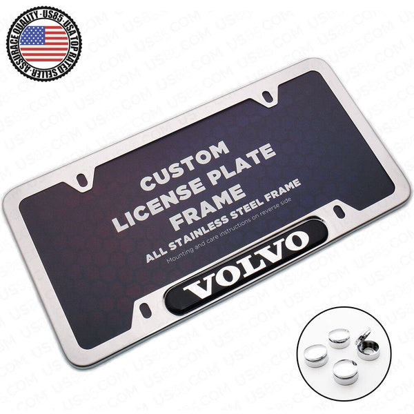 Volvo License Plate Frame - Etsy