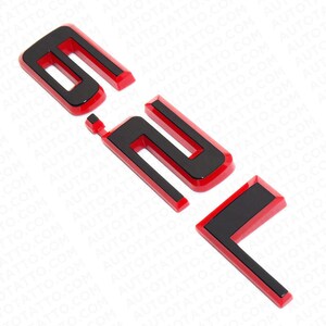 Chevy Silverado 6.2L Redline Hood Letter Logo Emblem Badge Z71 Blalck ...