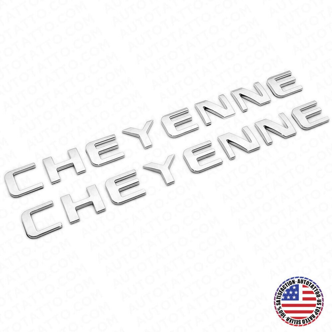 2x for Chevy Cheyenne Fender / Tailgate Badge Logo Emblem Truck OEM ...