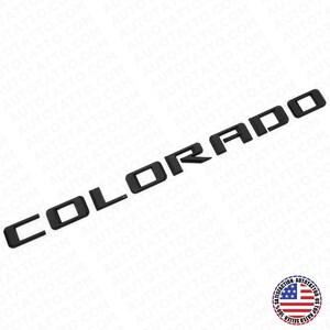 21+ Chevy Colorado Fender / Tailgate Gloss Black Badge Logo Emblem ...