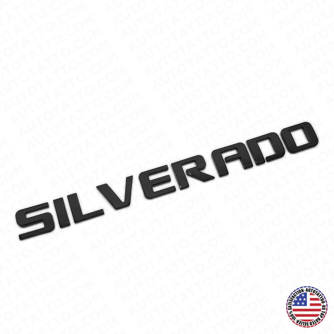For Chevy Silverado Fender Tailgate Logo Nameplates Letter 3D Emblem ...