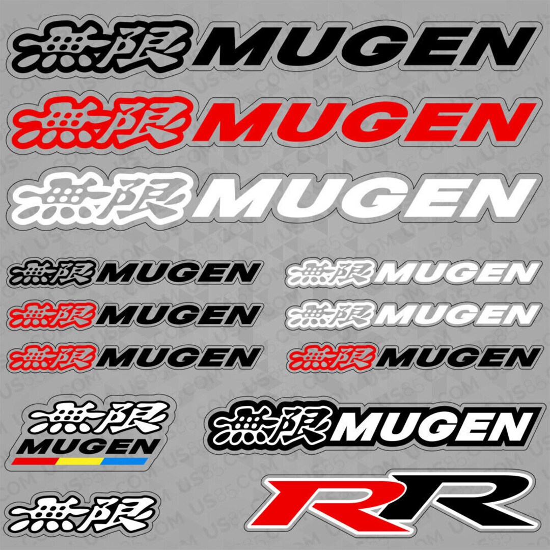 For Honda Mugen 無限 Power Rr Car Sticker 3d Decal Stripe Logo - Etsy
