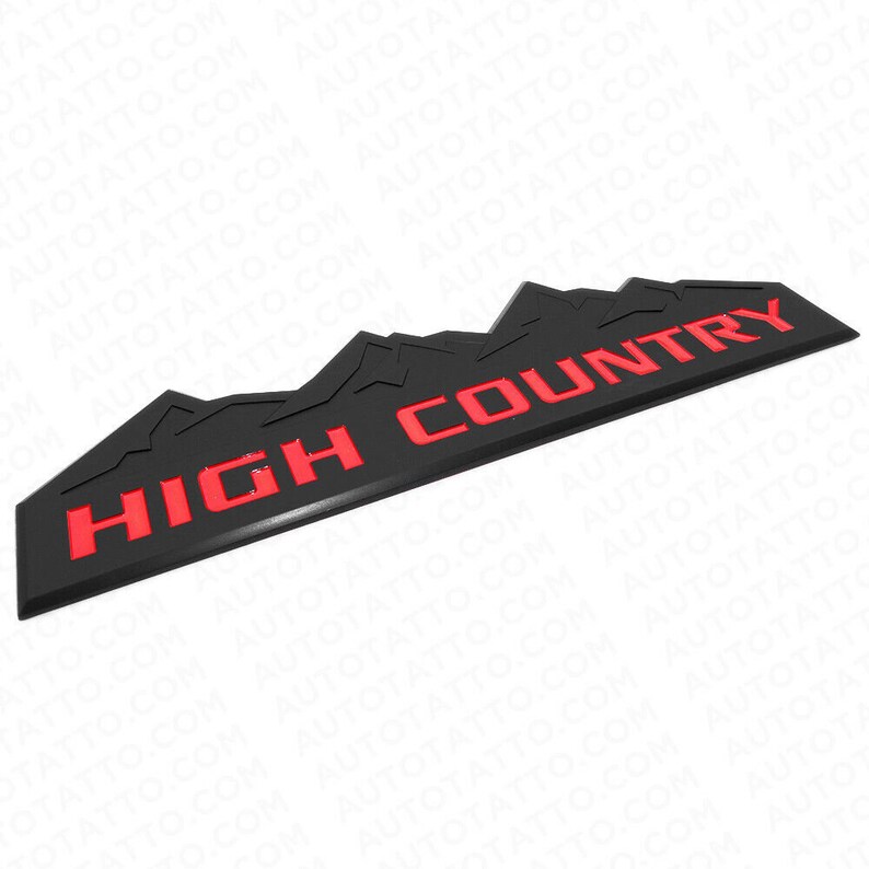 14-19 Chevy High Country Front Door Tailgate Letter Logo Emblem Badge ...