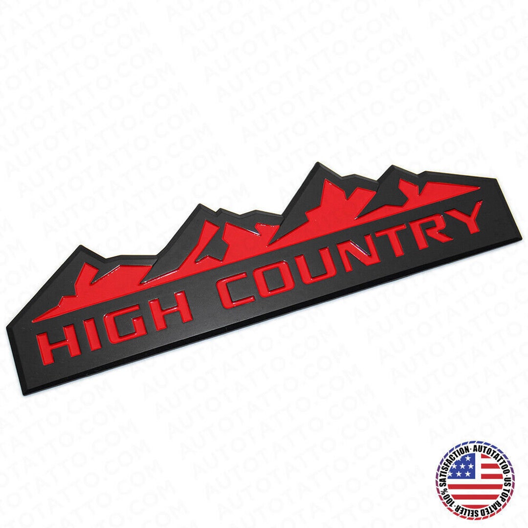 14-19 Chevy High Country Front Door Tailgate Letter Logo Emblem Badge ...