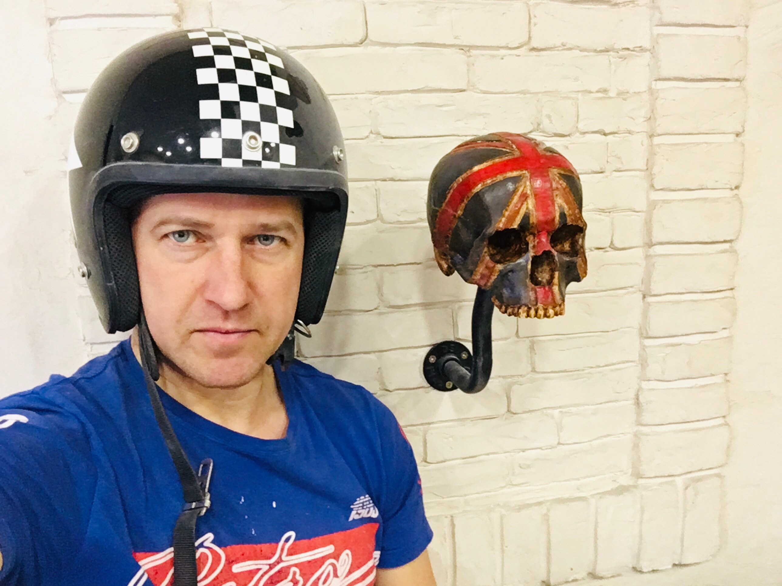 Motorcycle Helmet Skull With With the British Flag Helmet - Etsy
