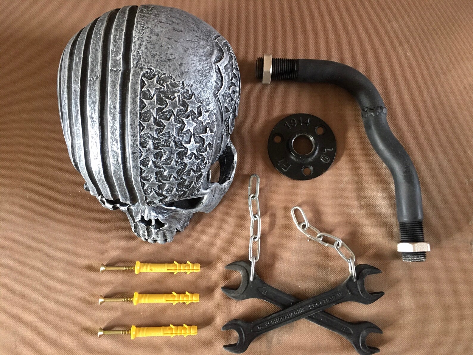 American Flag Helmet Skull Helmet Rack Helmet Hanger Helmet - Etsy