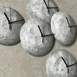 Moon Wall Clock, Moon Table Clock, Planetary Decor - Etsy