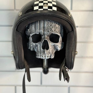 American Flag Helmet Skull, Helmet Rack, Helmet Hanger, Helmet Holder ...