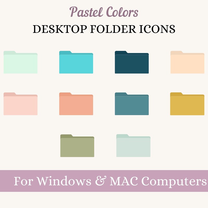 Desktop Folder Icons - Etsy