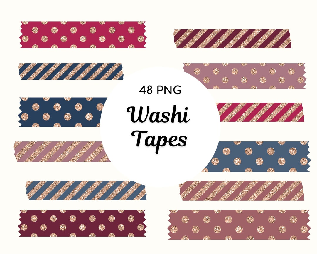 Washi Tape Clipart,digital Washi Tape,glitter Washi Tape,planner ...