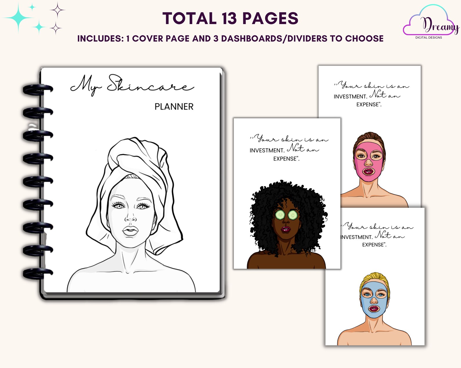 Skincare Planner Printable | Skincare Routine | Skincare Tracker ...