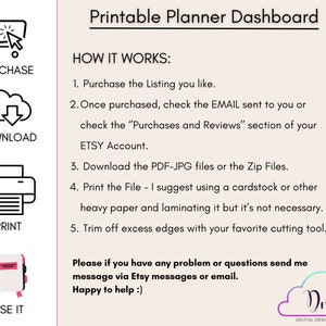 Printable Planner Dashboard, Christmas Printable Dashboard , A5 Ring ...