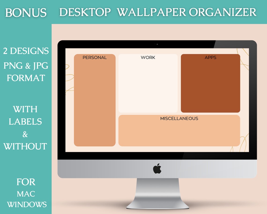 Desktop Folder Icons, Desktop Icons, Neutral Desktop Organizer, Desktop ...