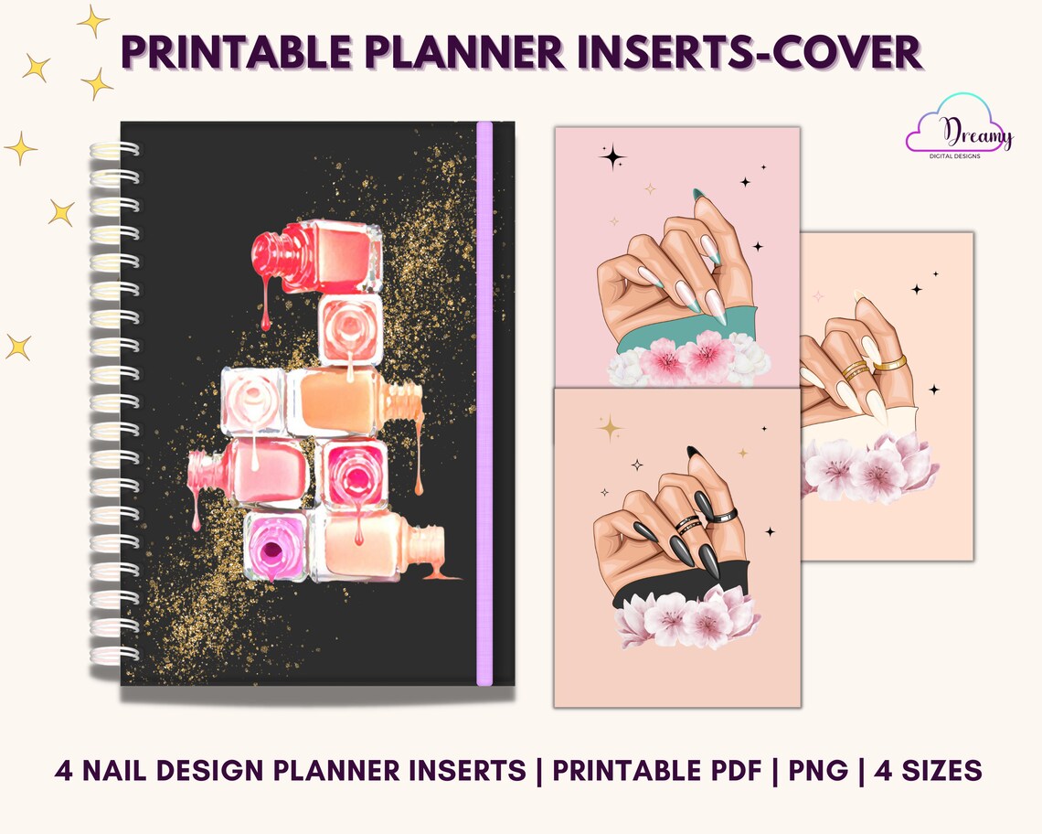 Nails Planner Dashboard Printable, Fall Fashion Girl Dashboard Planner ...