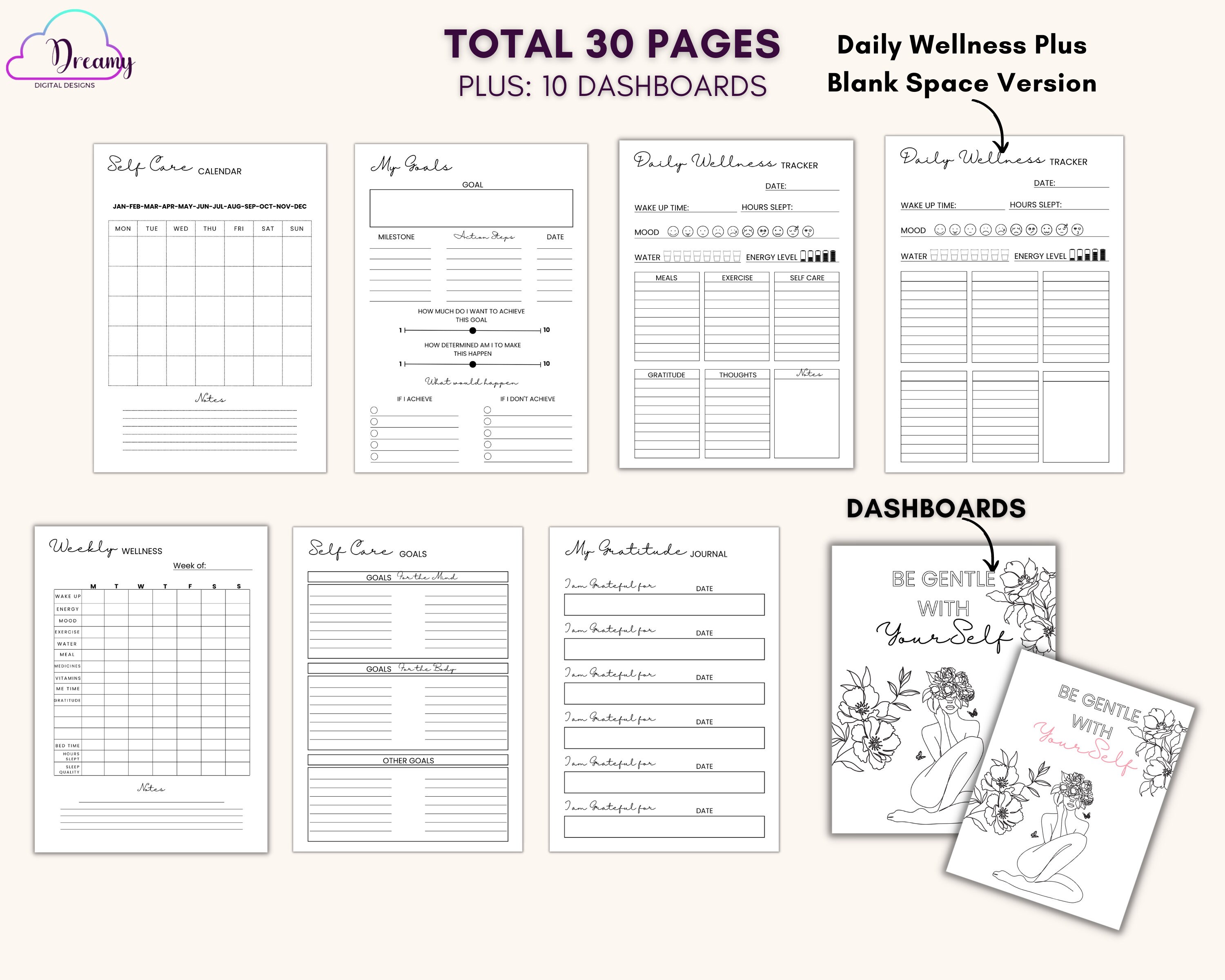 Self Care Planner, Self Care Journal, Gratitude Journal,self Care ...