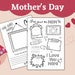 All About My Mom, Printable for Mothers Day, Mothers Day Coloring Page ...