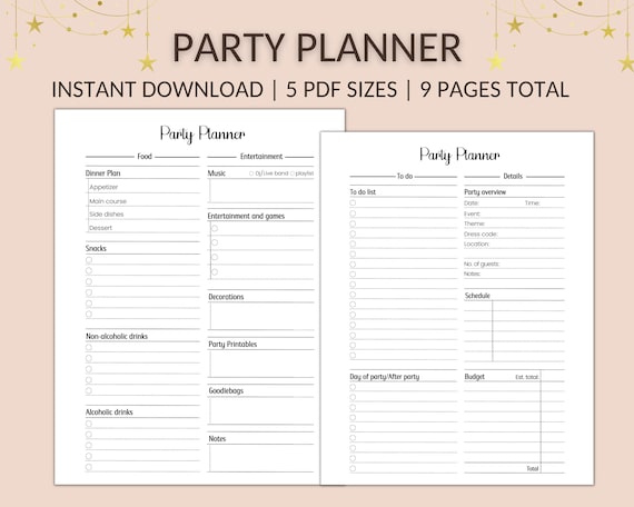 Party Planner Party Planning Event Planner Birthday - Etsy