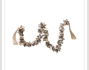 Oyster Shells, Oyster Garland, Table Runner, Oyster Shell Garland ...
