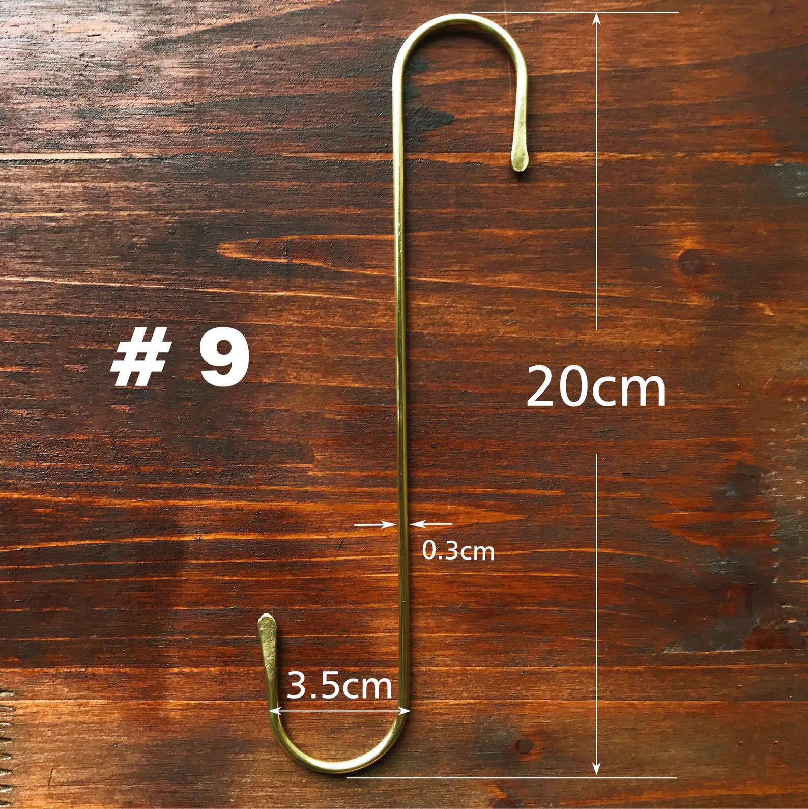 Solid Brass S Hook Etsy