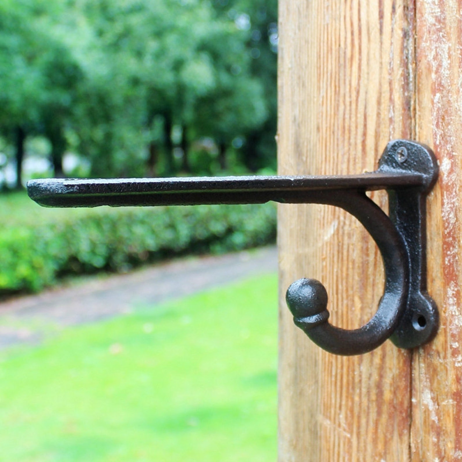 Cast Iron Hook Shelf Bracket - Etsy