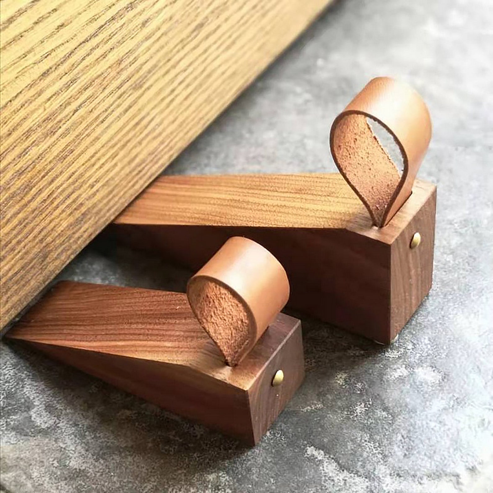 Solid Wood Door Stop - Etsy