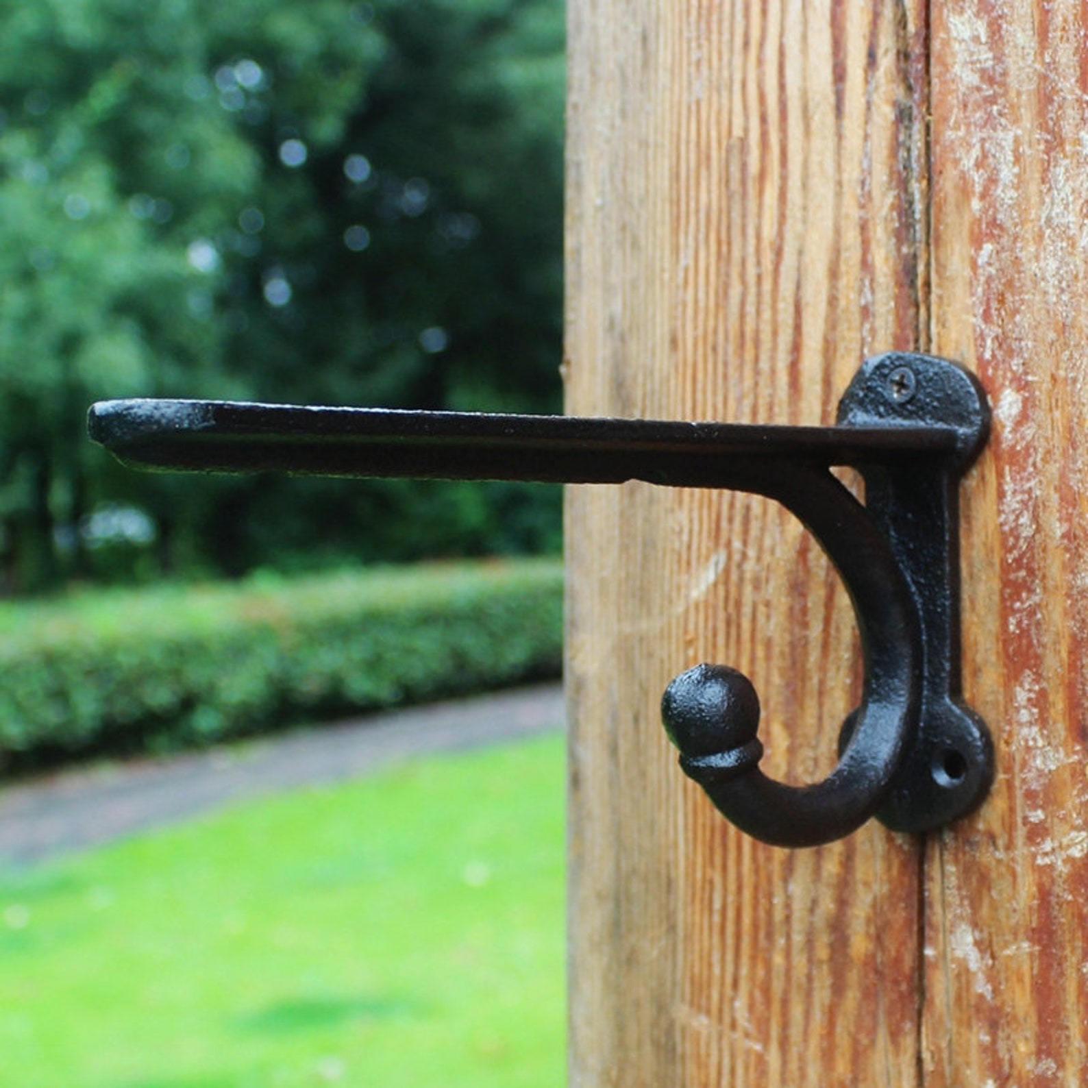 Cast Iron Hook Shelf Bracket - Etsy