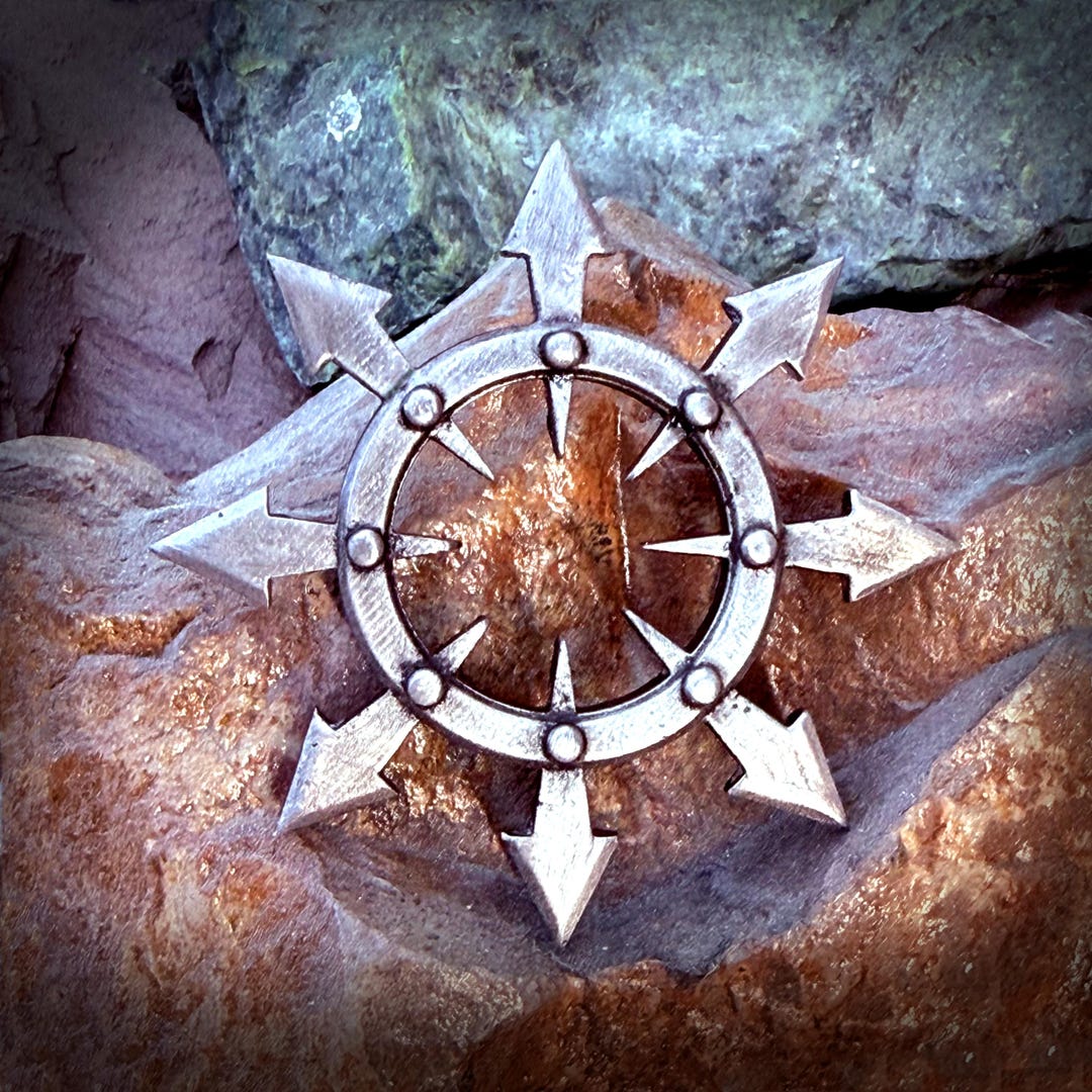 Pewter Eight-pointed Chaos Star Badge – Chaos Symbol - Etsy