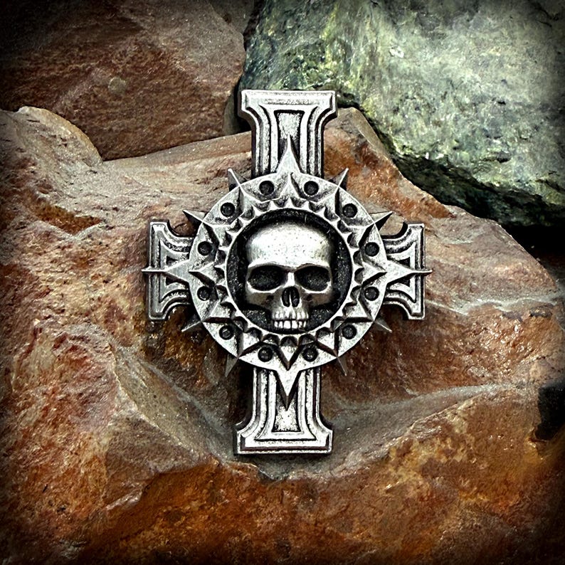 Inquisition Rosette Cross Badge - Etsy