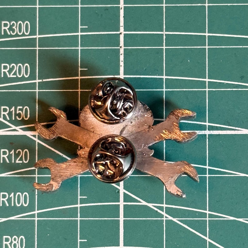 Skull and Crossbones Spanner/wrench Pin/badge - Etsy