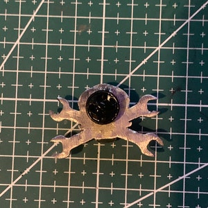 Skull and Crossbones Wrench Pin/badge - Etsy