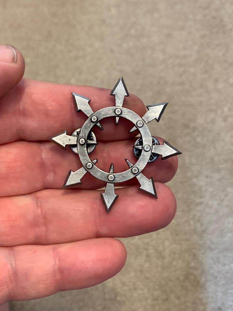 Pewter Eight-pointed Chaos Star Badge – Chaos Symbol - Etsy