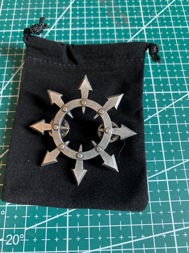 Pewter Eight-pointed Chaos Star Badge – Chaos Symbol - Etsy