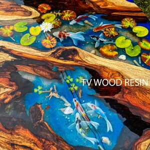 Koi Fish Table, Koi Table, Round Table, Round Dining Table, Round ...