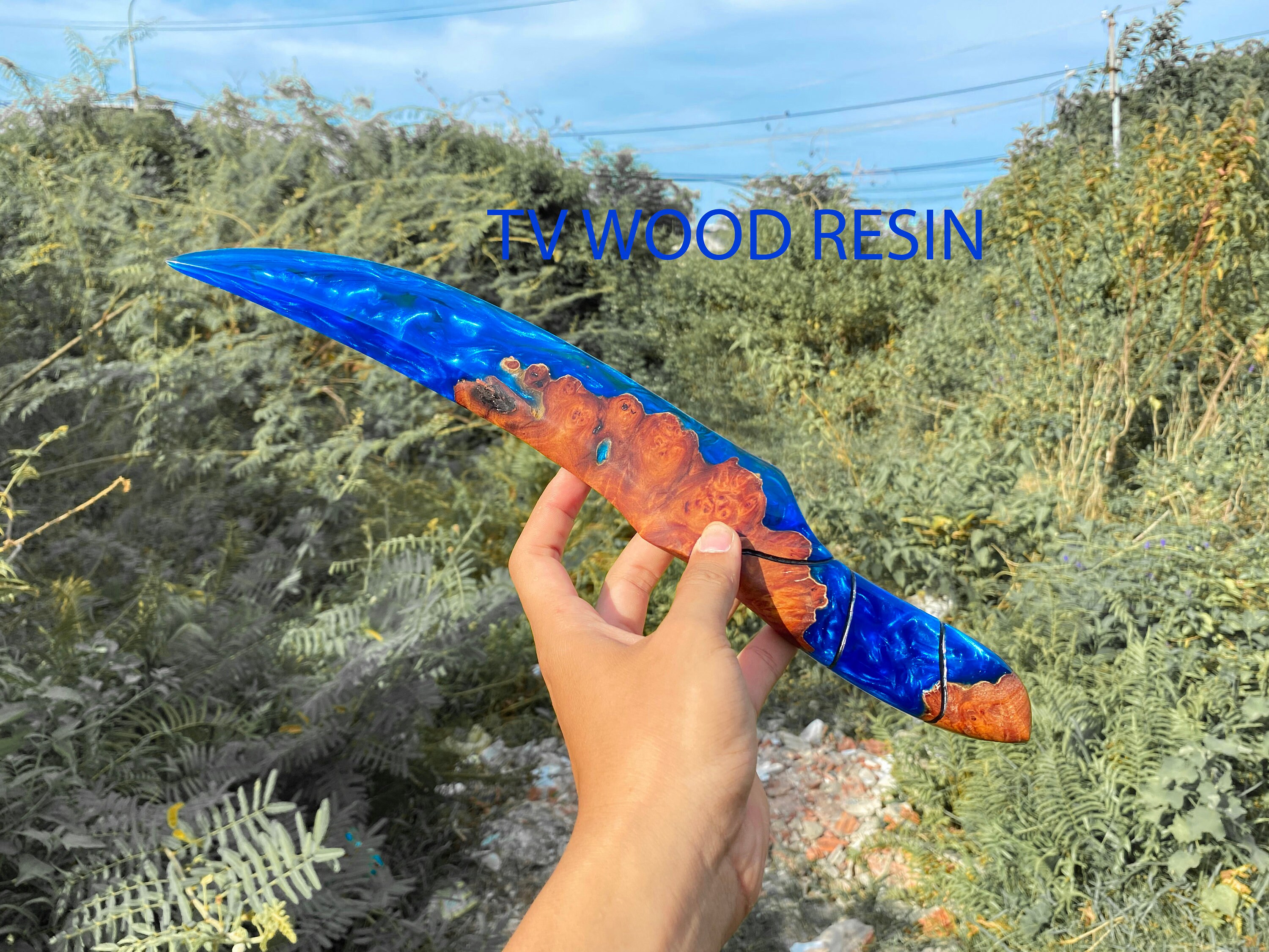 Handmade Wood & Epoxy Sword, Collectible Display Dagger - Etsy