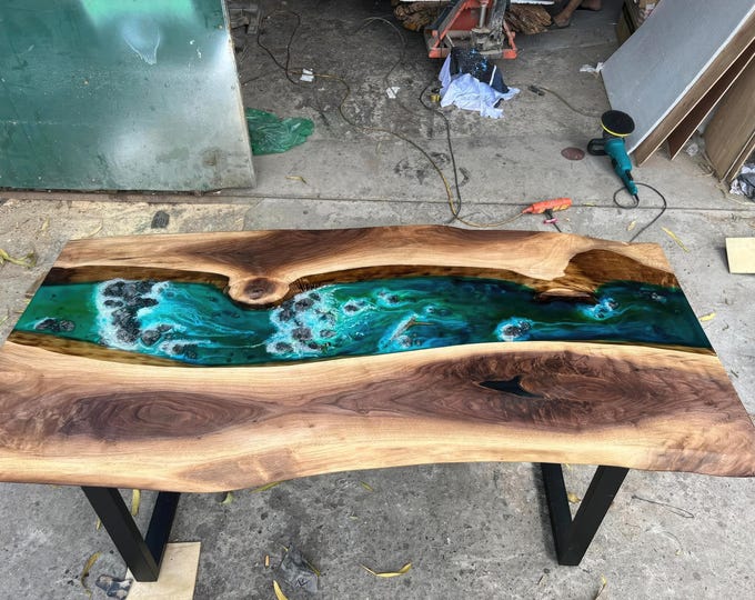 Epoxy Resin Table/living Room Table Epoxy Resin/small Side Tables/resin ...