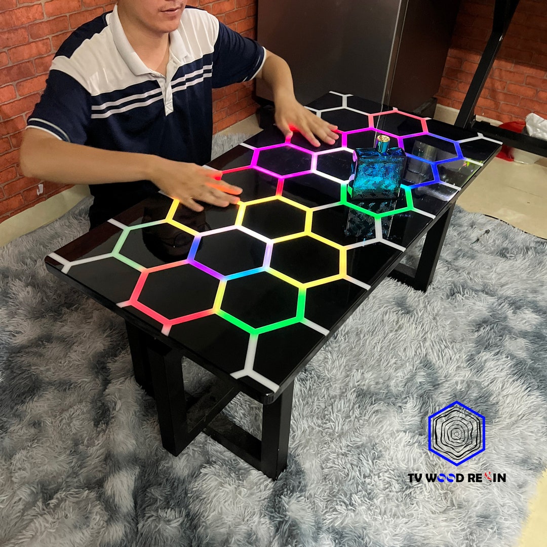 Touch Table, Glowing Table, Custom Table, Epoxy Table, Furniture ...