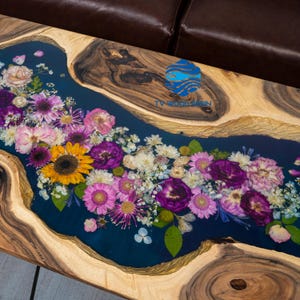 Premium Epoxy Flower Table, Timeless Beauty, Exquisite Design ...